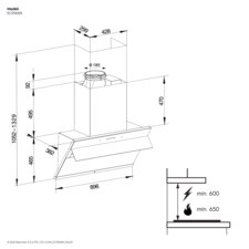 90cm UltimateTaste 500 侧吸式烟机 - ECS9610K | 伊莱克斯